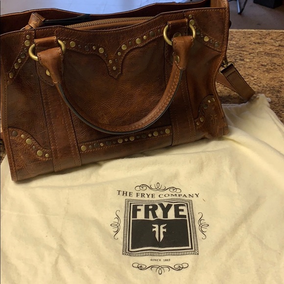 Frye | Bags | Frye Melissa Stud Satchel Leather Bag | Poshmark
